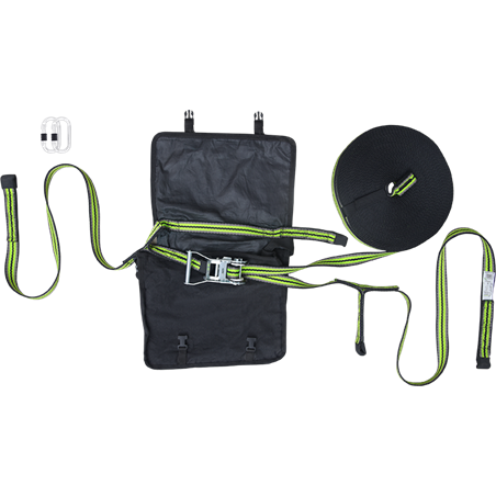 Temporary Lifeline with adjustable length from 5 to 20 mtr