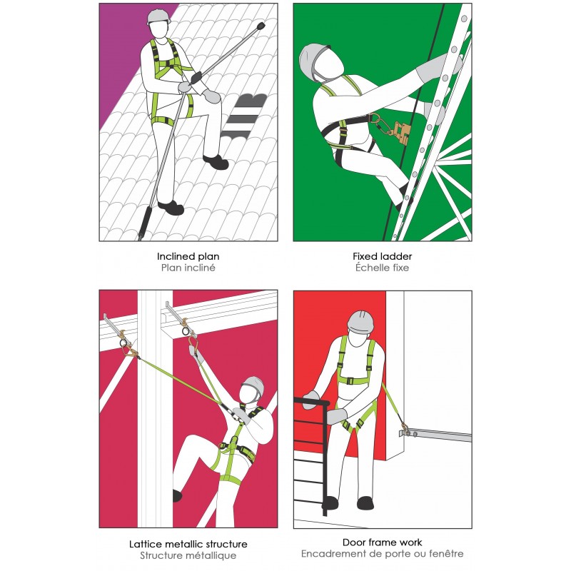 Full body harness 3 attachment points (S-L)