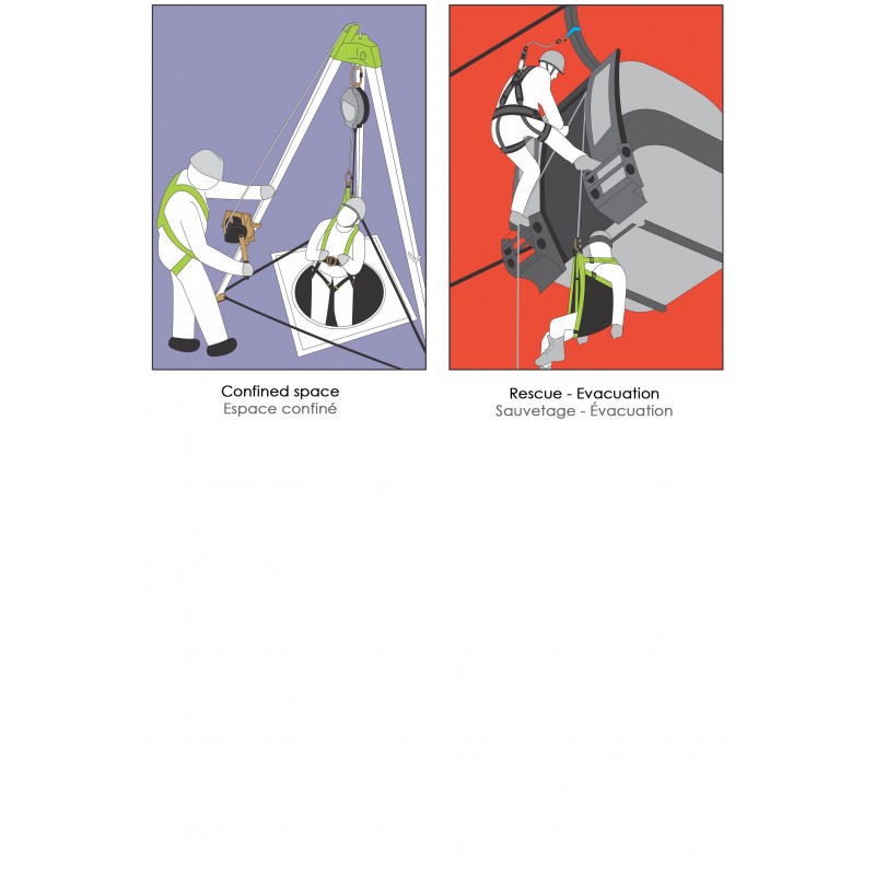 Retractable Fall Arrester with polymer casing and galvanized steel