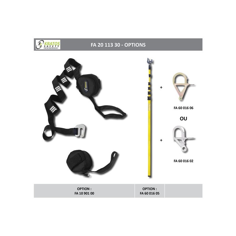 2 in 1 fall arrest system with pre-incorporated evacuation feature, 50 mtr