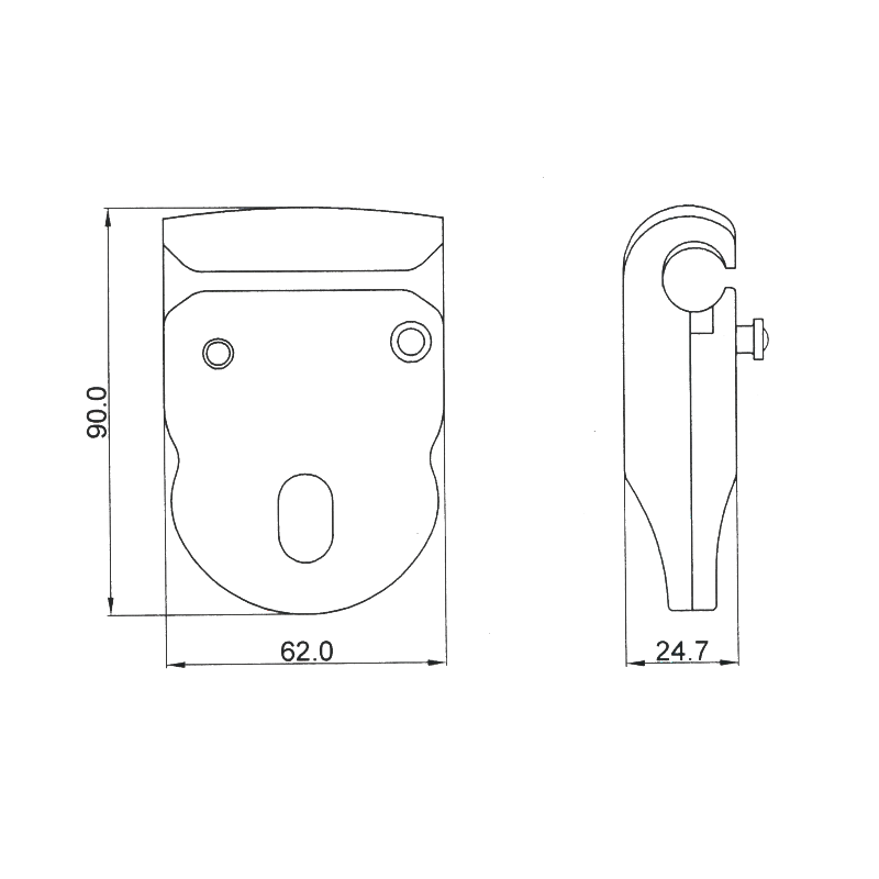 Openable shuttle for horizontal wire rope lifeline KS 4000