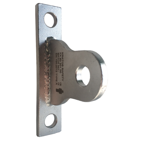Extremity plate for horizontal wire rope lifeline KS-Line (KS 4000)