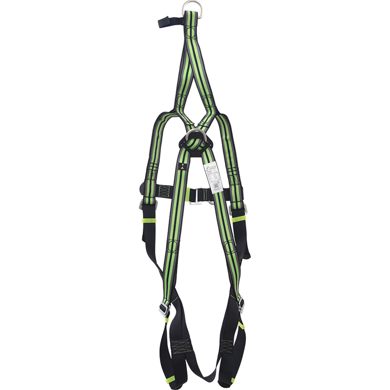 Body harness dorsal D-Ring sternal attachment rescue extension strap