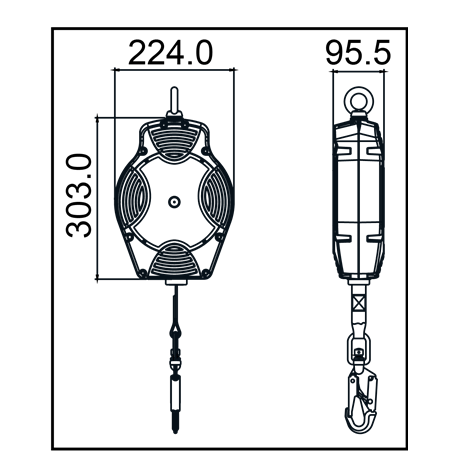 HELIXON-S webbing SRL 12 m for vertical & horizontal use