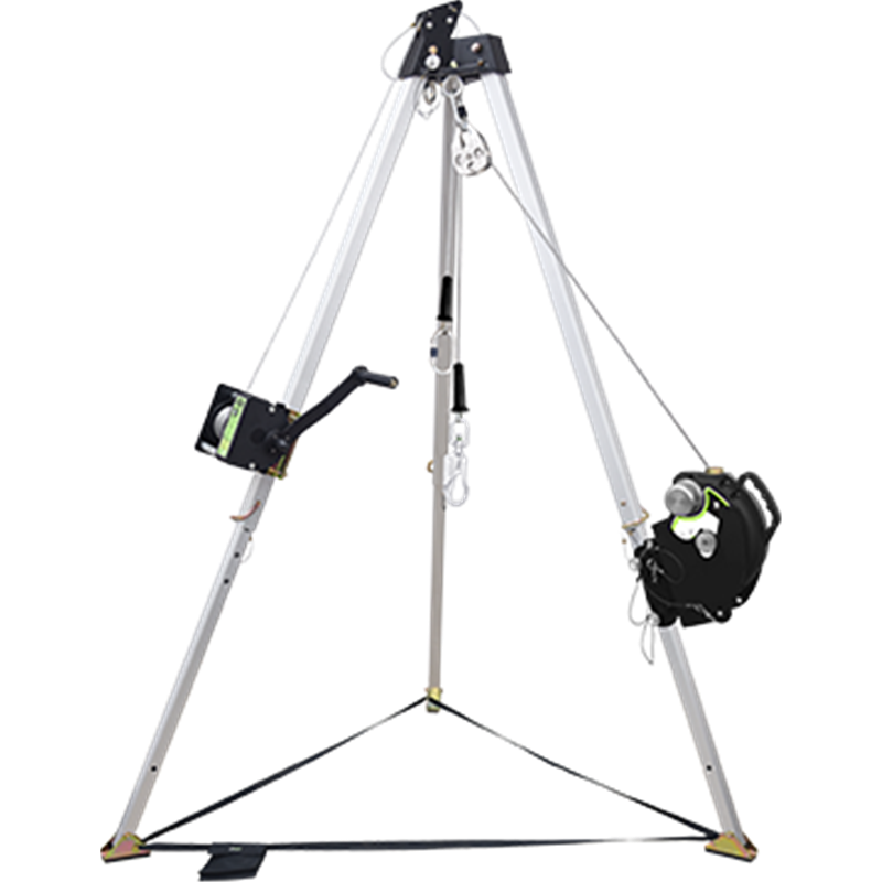 Rescue and work winch, length 20 mtr, for Tripod, MultiSafeWay