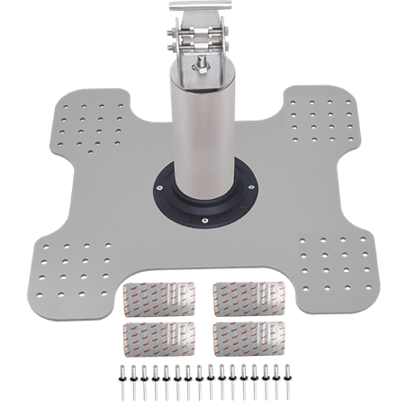 Intermediate constant force post for trapezoïdal roof sheet
