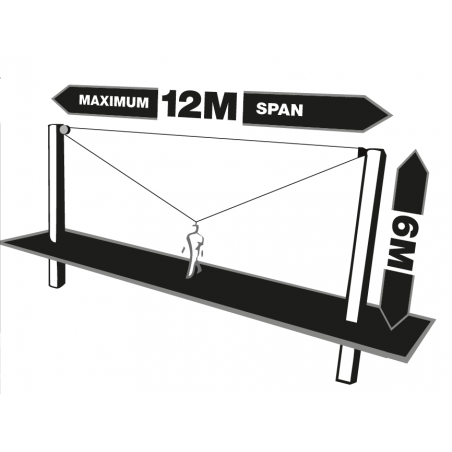 T-LINE, Retractable fall arrester with steel dual safety cable with ...