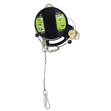 T-LINE, Retractable fall arrester with stainless steel dual safety ...