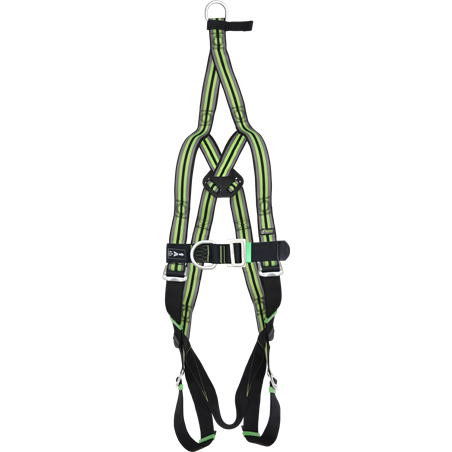 Body harness dorsal D-Ring sternal attachment rescue extension strap